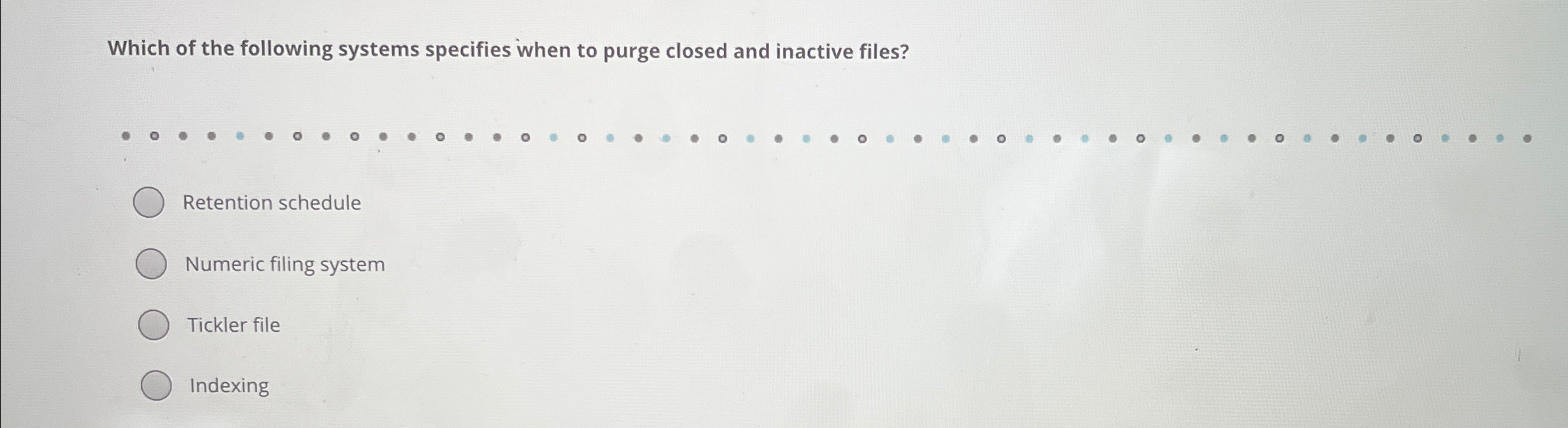Solved Which of the following systems specifies when to | Chegg.com