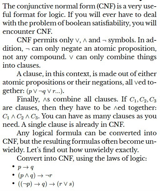 Solved The conjunctive normal form (CNF) is a very use- ful | Chegg.com