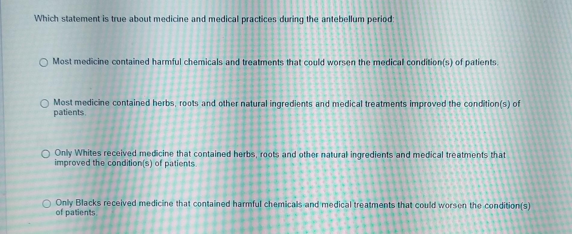 Solved Which statement is true about medicine and medical | Chegg.com