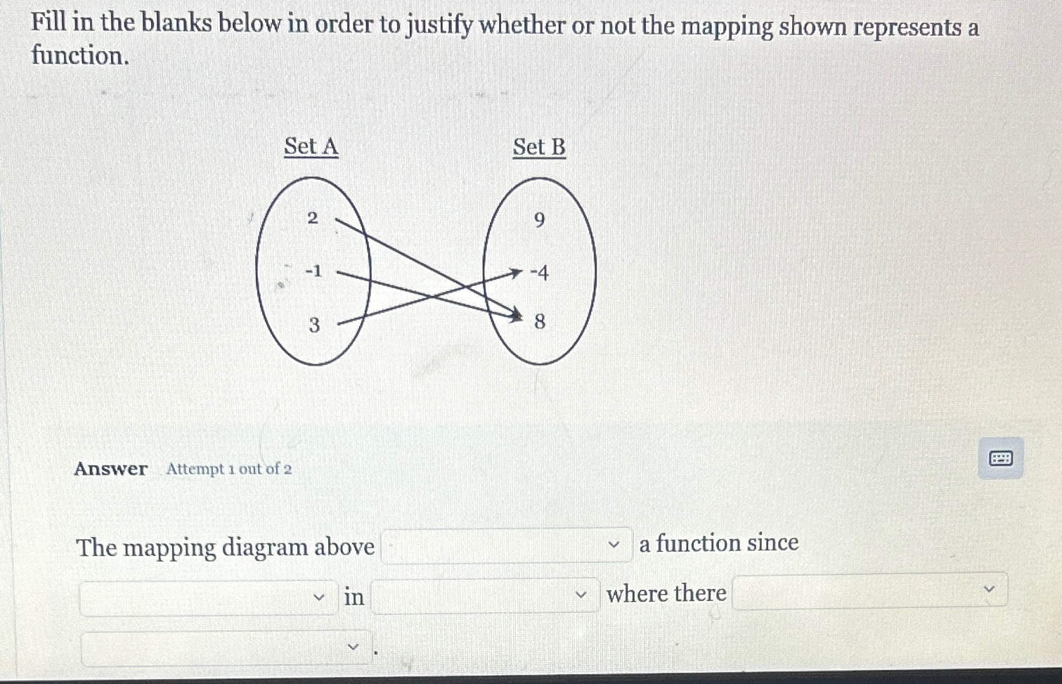 Solved Fill in the blanks below in order to justify whether | Chegg.com