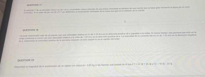 Solved QUESTION 17 QUESTION 18 Question 19 | Chegg.com