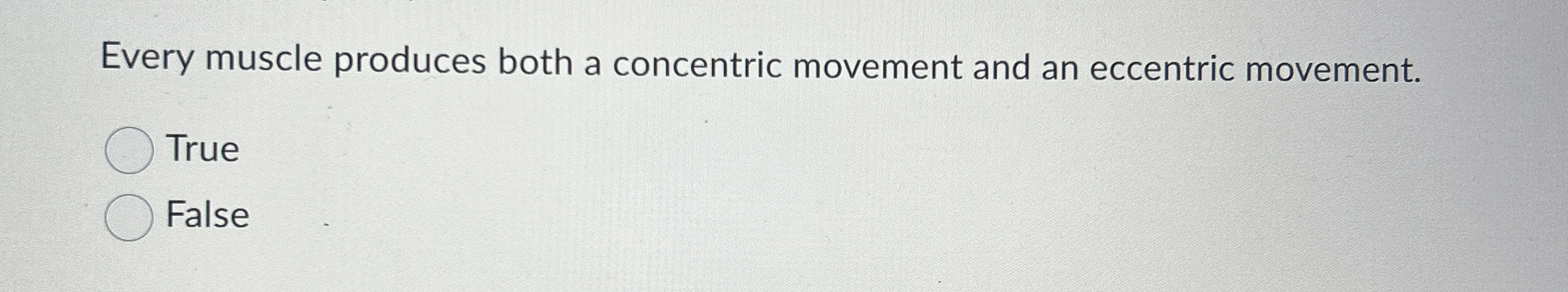Solved Every muscle produces both a concentric movement and | Chegg.com