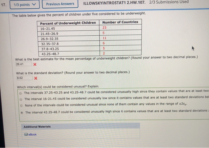 Solved 1/3 points v Previous Answers | ILLOWSKYINTROSTAT1 | Chegg.com Solved 1/3 points v Previous Answers | ILLOWSKYINTROSTAT1 | Chegg.com
