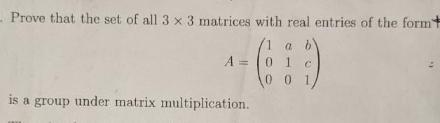 Solved Prove that the set of all 3×3 ﻿matrices with real | Chegg.com