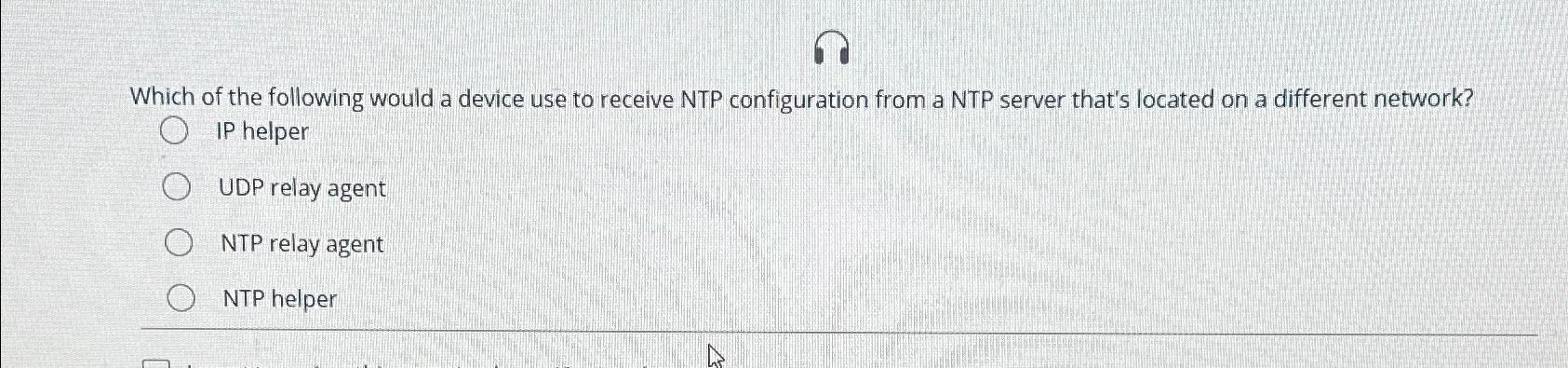 Solved Which of the following would a device use to receive | Chegg.com