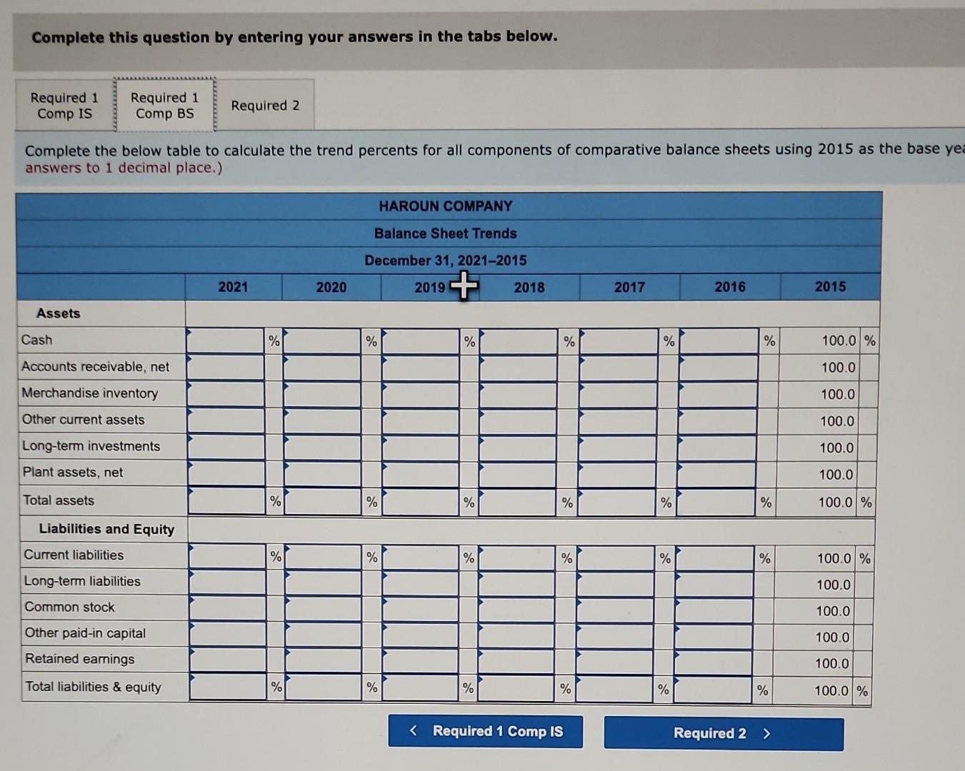 Solved Problem 13-1A (Algo) Calculating and analyzing trend | Chegg.com