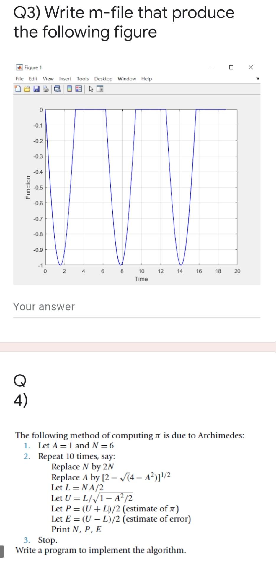 Solved Q3 Write M File That Produce The Following Figure 