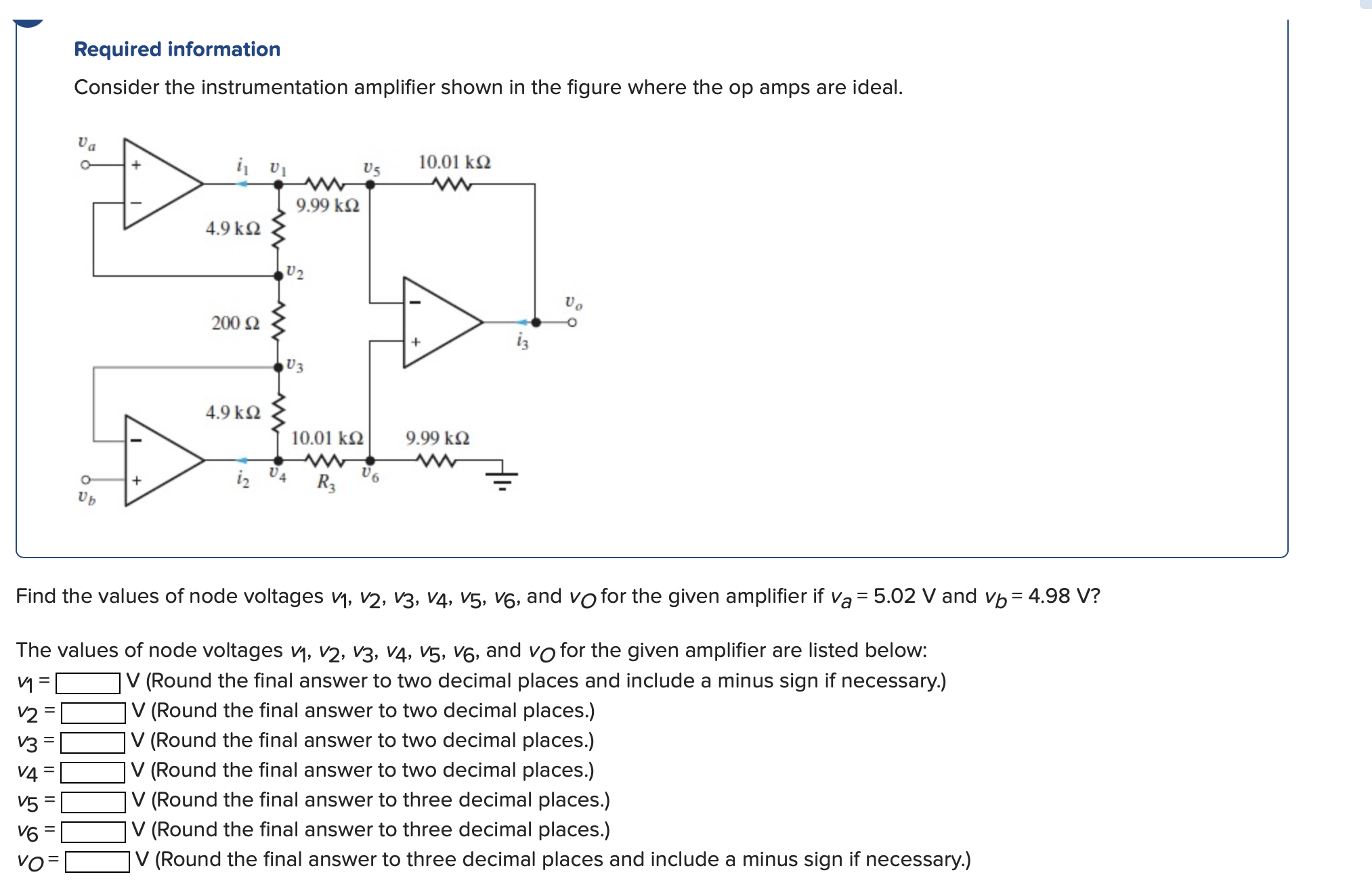 Solved Required informationConsider the instrumentation | Chegg.com