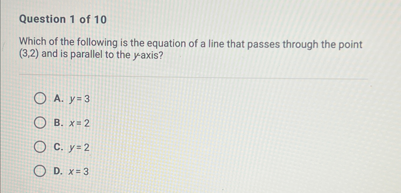 Solved Question 1 ﻿of 10Which of the following is the | Chegg.com