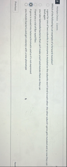 Solved Mulkiple Choice 2 ﻿pointsWhich of the following is an | Chegg.com