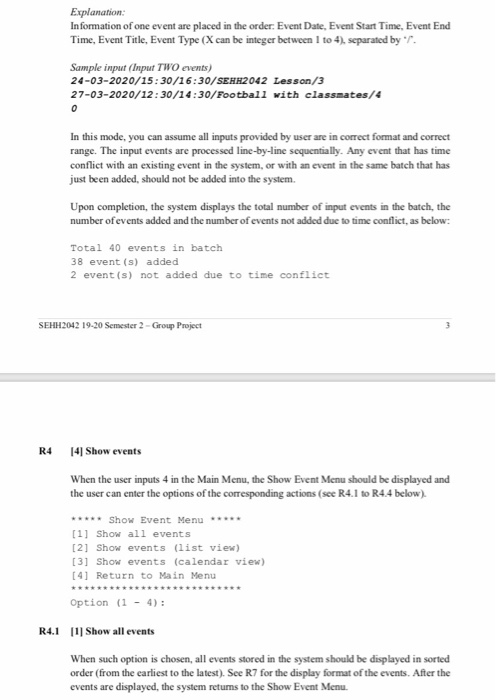 SEHH2042 Computer Programming Group Project - | Chegg.com