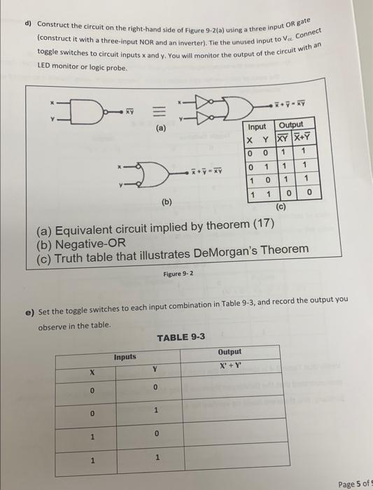 This experiment investigates two rules of Boolean | Chegg.com