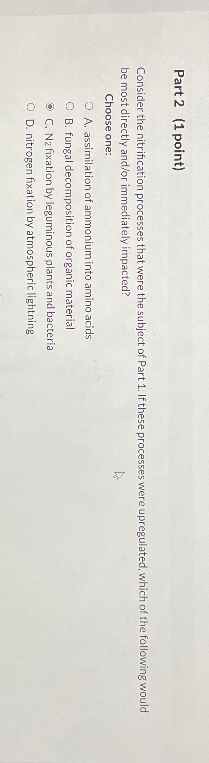 Solved Part 2 (1 point)Consider the nitrification processes | Chegg.com Solved Part 2 (1 point)Consider the nitrification processes | Chegg.com