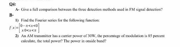 Solved 04 A Give A Full Comparison Between The Three