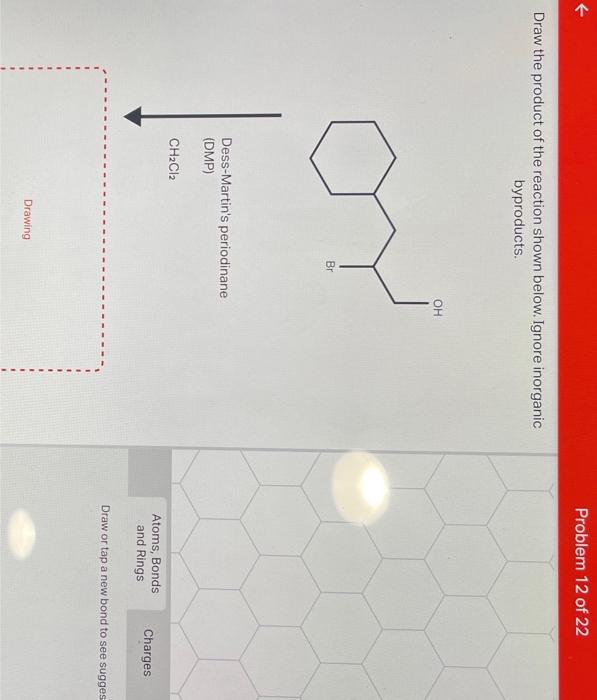 Solved Draw the product of the reaction shown below. Ignore | Chegg.com