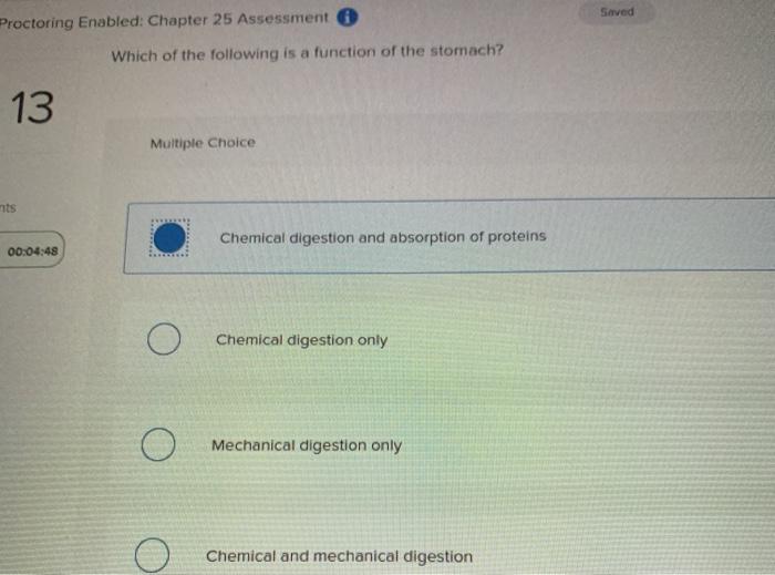 Solved Saved Proctoring Enabled: Chapter 25 Assessment Which | Chegg.com Solved Saved Proctoring Enabled: Chapter 25 Assessment Which | Chegg.com
