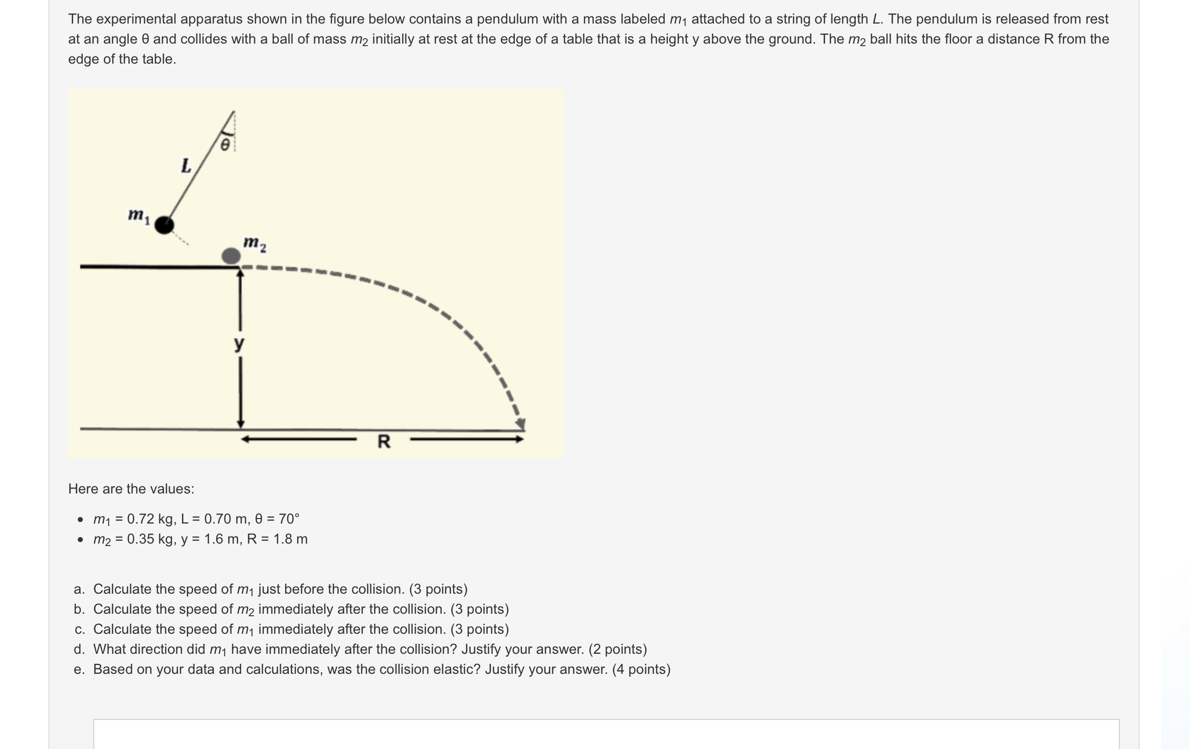 Solved The experimental apparatus shown in the figure below | Chegg.com