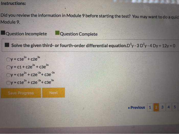 Solved Question Incomplete Question Complete Find the | Chegg.com