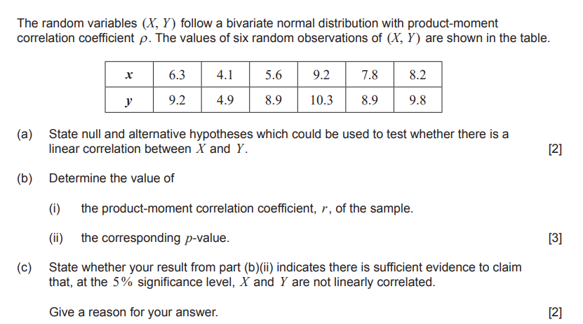 Solved The random variables (x,Y) ﻿follow a bivariate normal | Chegg.com