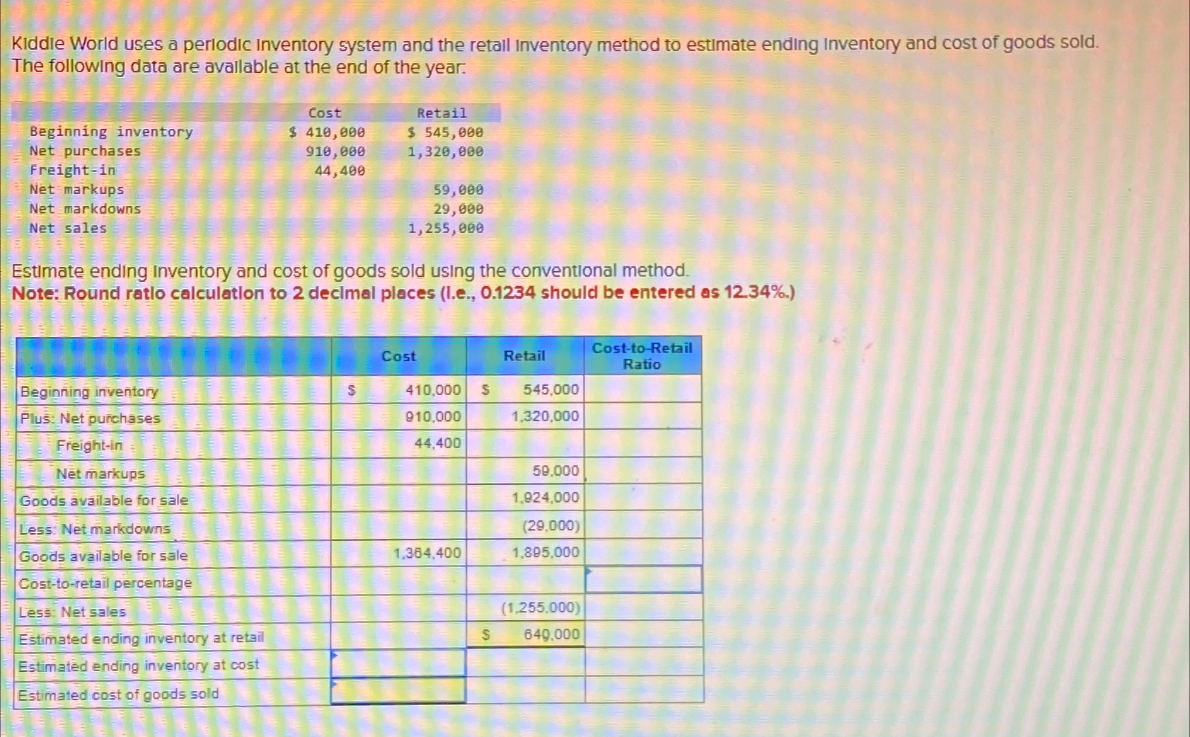 Solved Kiddle World uses a periodic Inventory system and the | Chegg.com