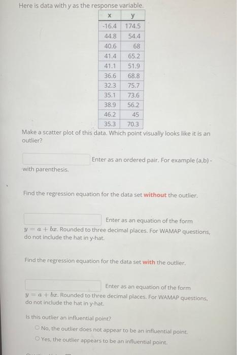 Solved The table below show data that has been collected | Chegg.com