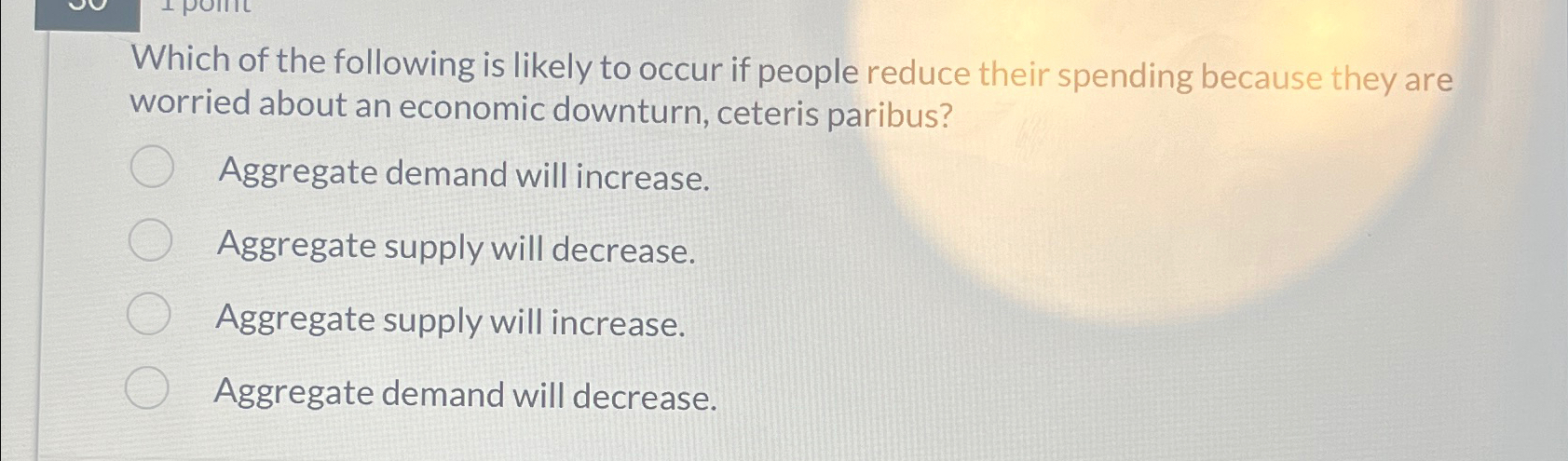 Solved Which of the following is likely to occur if people | Chegg.com