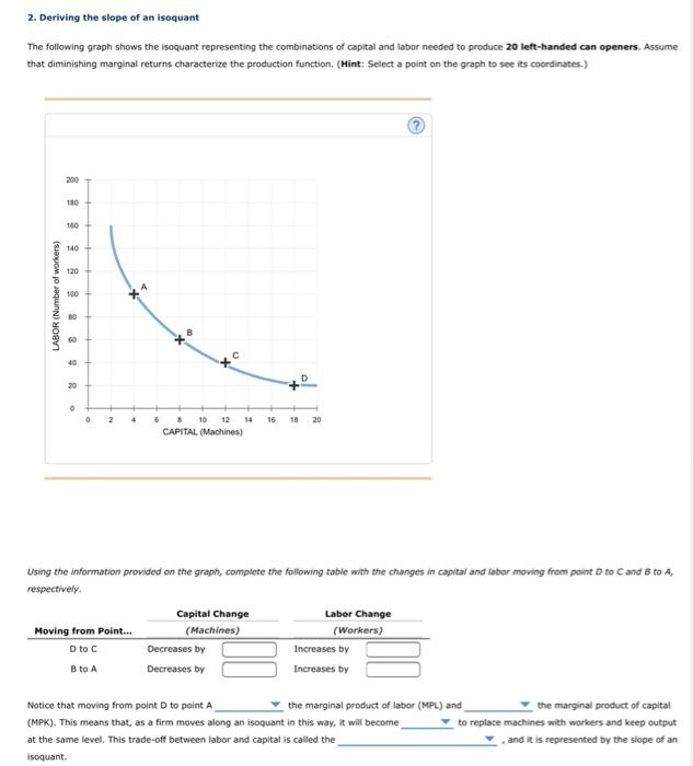 Solved 2. Deriving the slope of an isoquant The following | Chegg.com