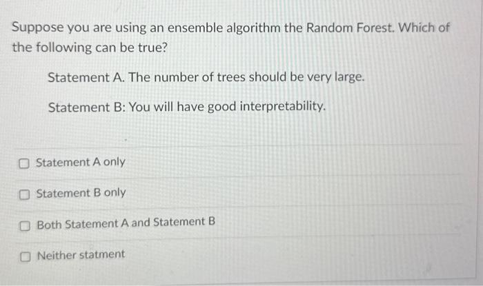 Solved Suppose you are using an ensemble algorithm the | Chegg.com