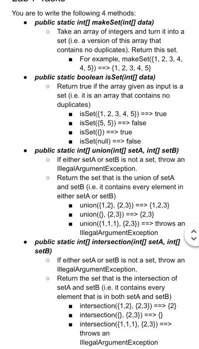 Solved ou are to write the following 4 methods: - public | Chegg.com