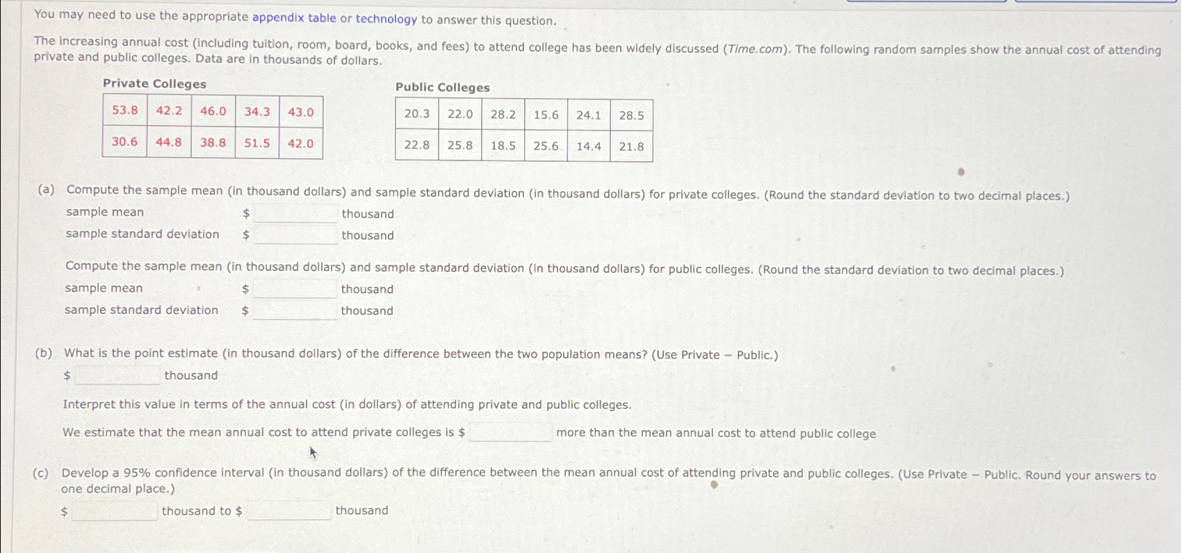 Solved You may need to use the appropriate appendix table or | Chegg.com