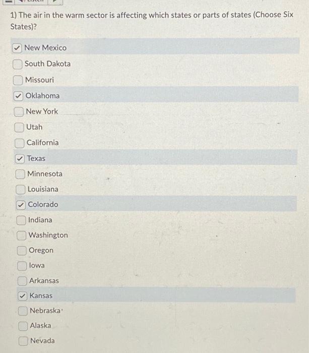 Solved help me answer this question about where the warm | Chegg.com