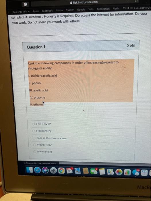 Solved fisk.Instructure.com Balcotra info Apple Facebook | Chegg.com