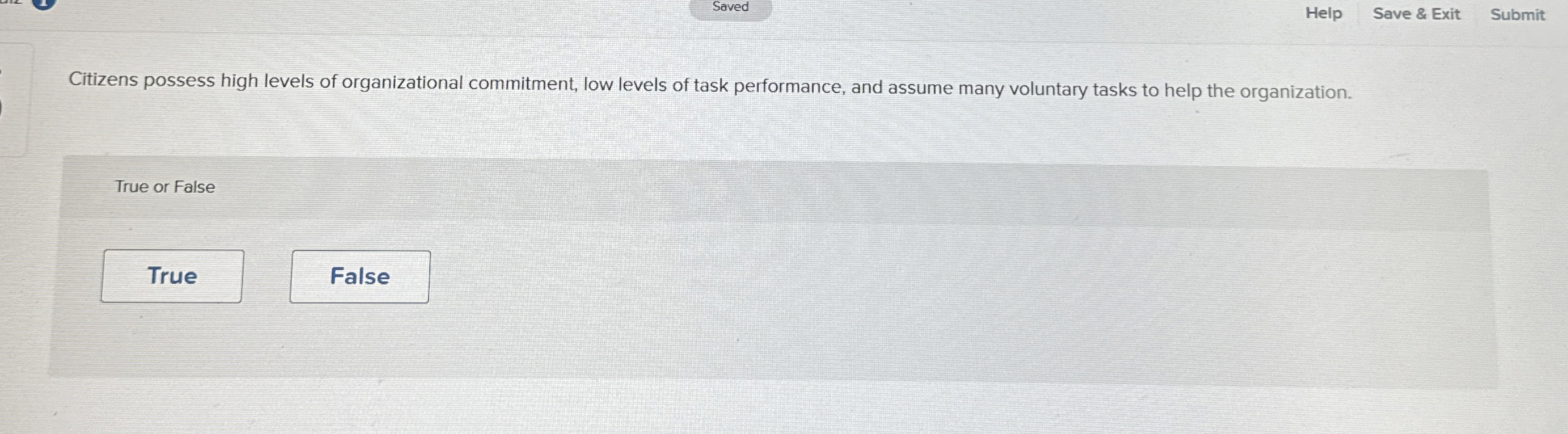 Solved SavedHelpSave & ExitSubmitCitizens possess high | Chegg.com