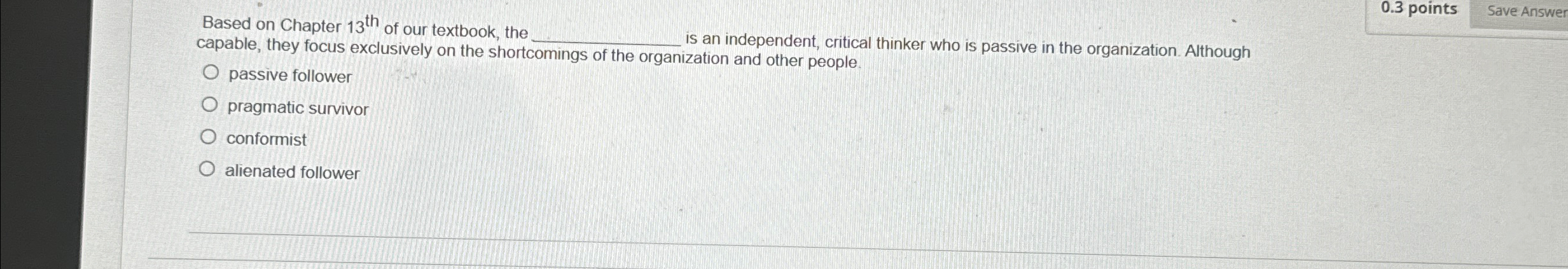Solved Based on Chapter 13th ﻿of our textbook, the q, ﻿is | Chegg.com