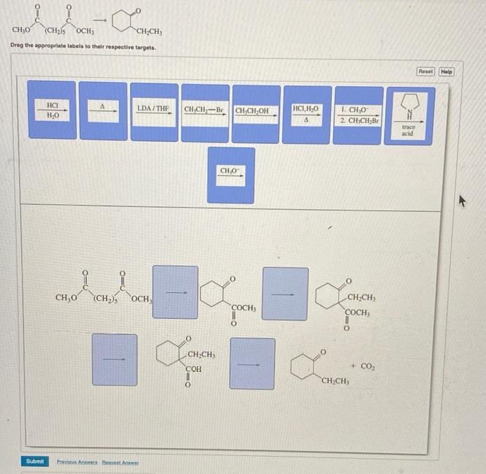 Solved - Laser CHO (CH2) OCH Drag the appropriate labels to | Chegg.com