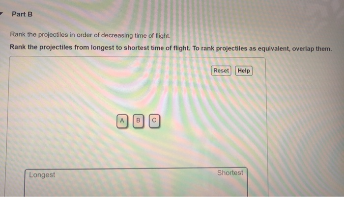 Solved Three Projectiles A B And C Are Launched With The