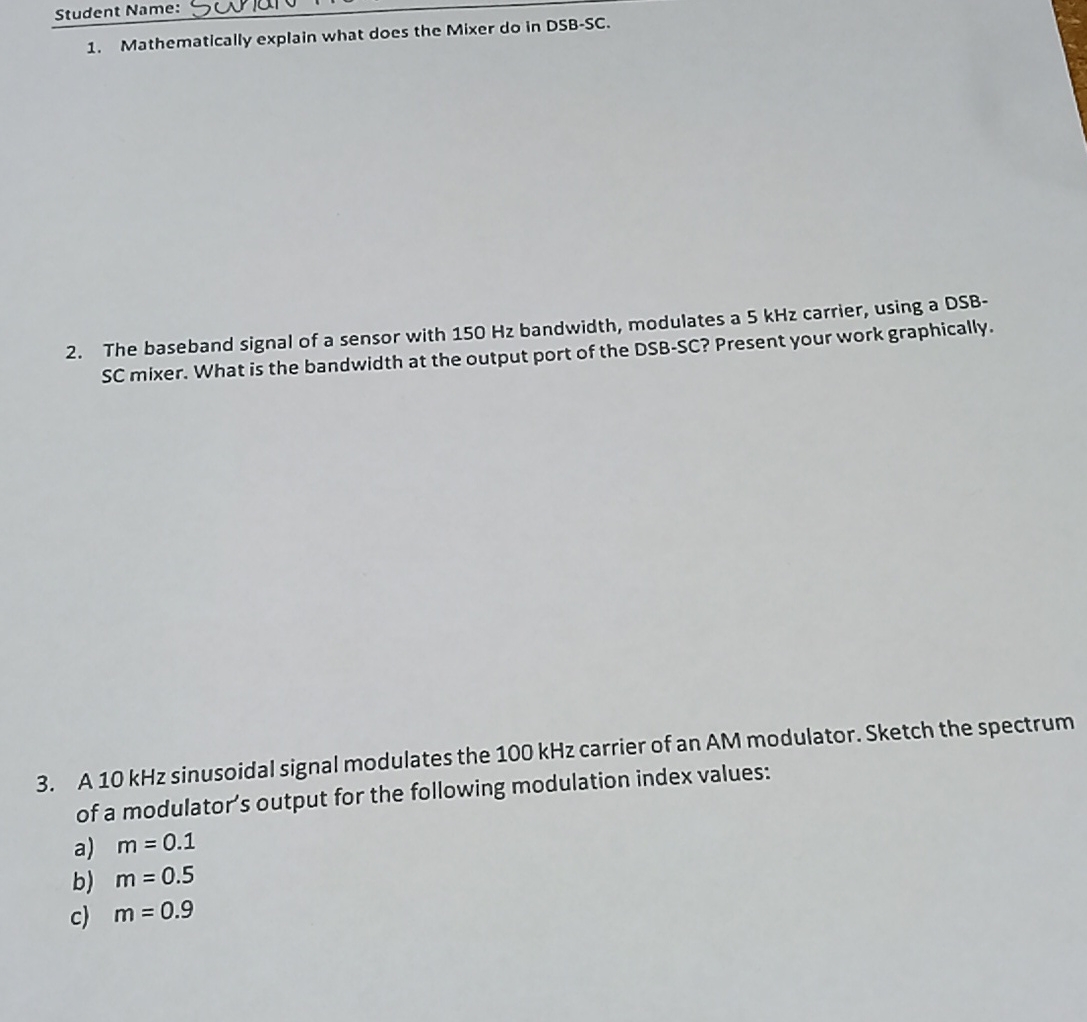 Student Name:Mathematically explain what does the | Chegg.com