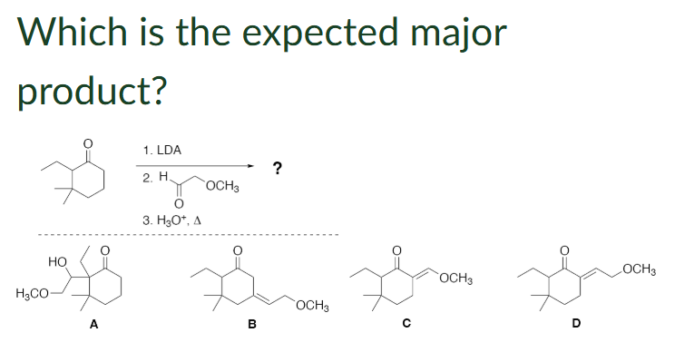 Solved Which is the expected | Chegg.com