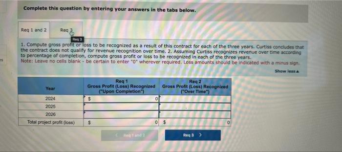 Solved Curtiss Construction Company, Incorporated, entered | Chegg.com