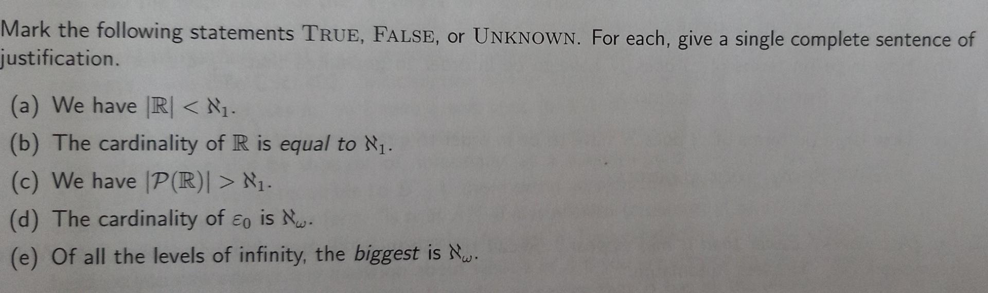 Solved Mark the following statements TRUE, FALSE, or | Chegg.com