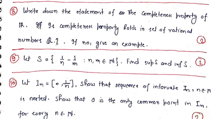 Solved - 3 6 Write down the statement of to the completenen | Chegg.com