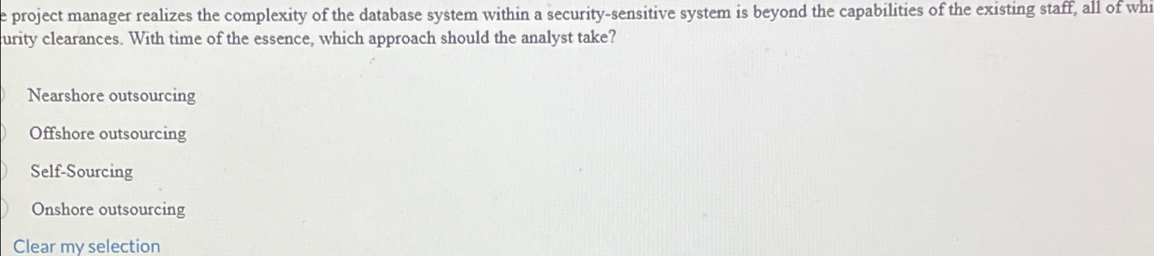 Solved e project manager realizes the complexity of the | Chegg.com