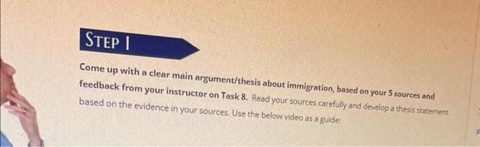 Solved Come up with a clear main argument/thesis about | Chegg.com