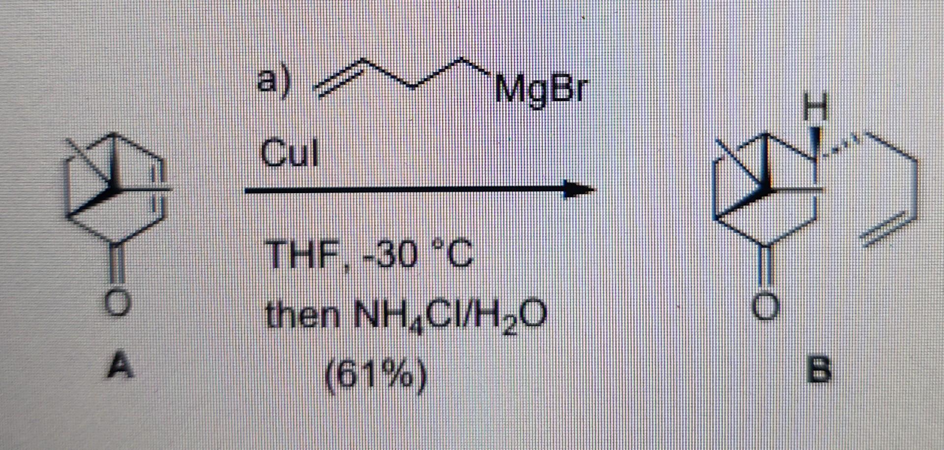 Solved THF,−30∘C then NH4Cl/H2O (61%) | Chegg.com