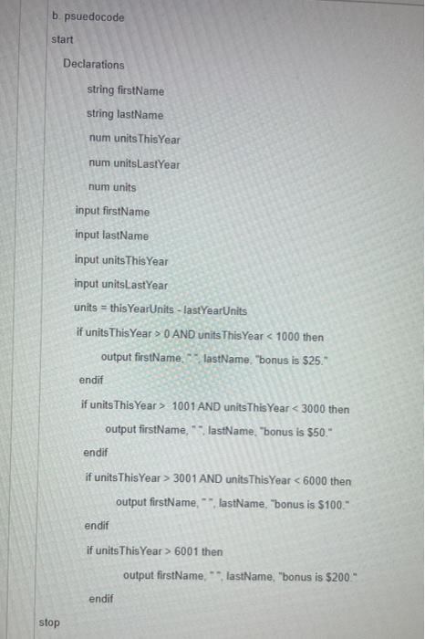 Solved Pseudocode only no languge pleaseI am needing | Chegg.com