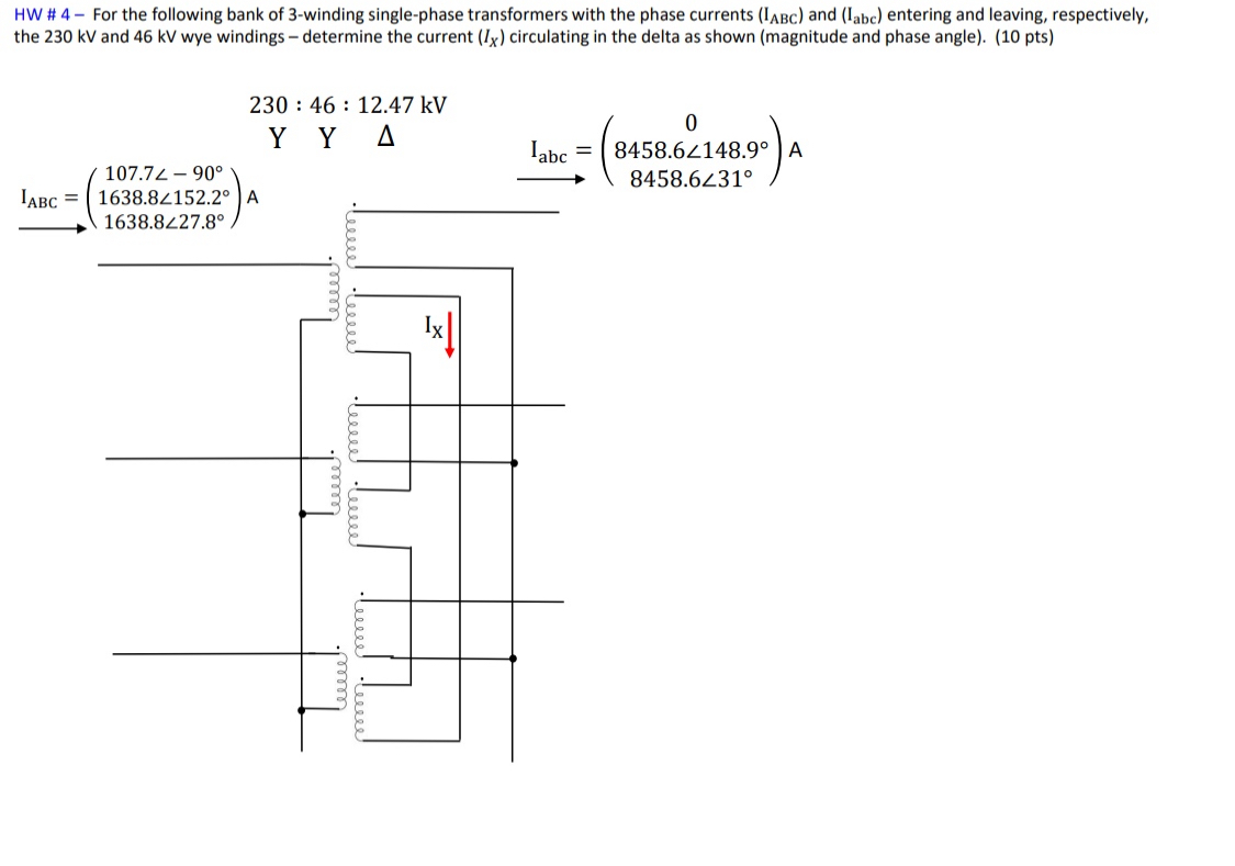 Solved HW # 4 - ﻿For the following bank of 3-winding | Chegg.com
