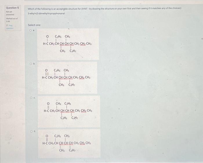 Solved Name the Rolowicg structure Ans Which of the | Chegg.com