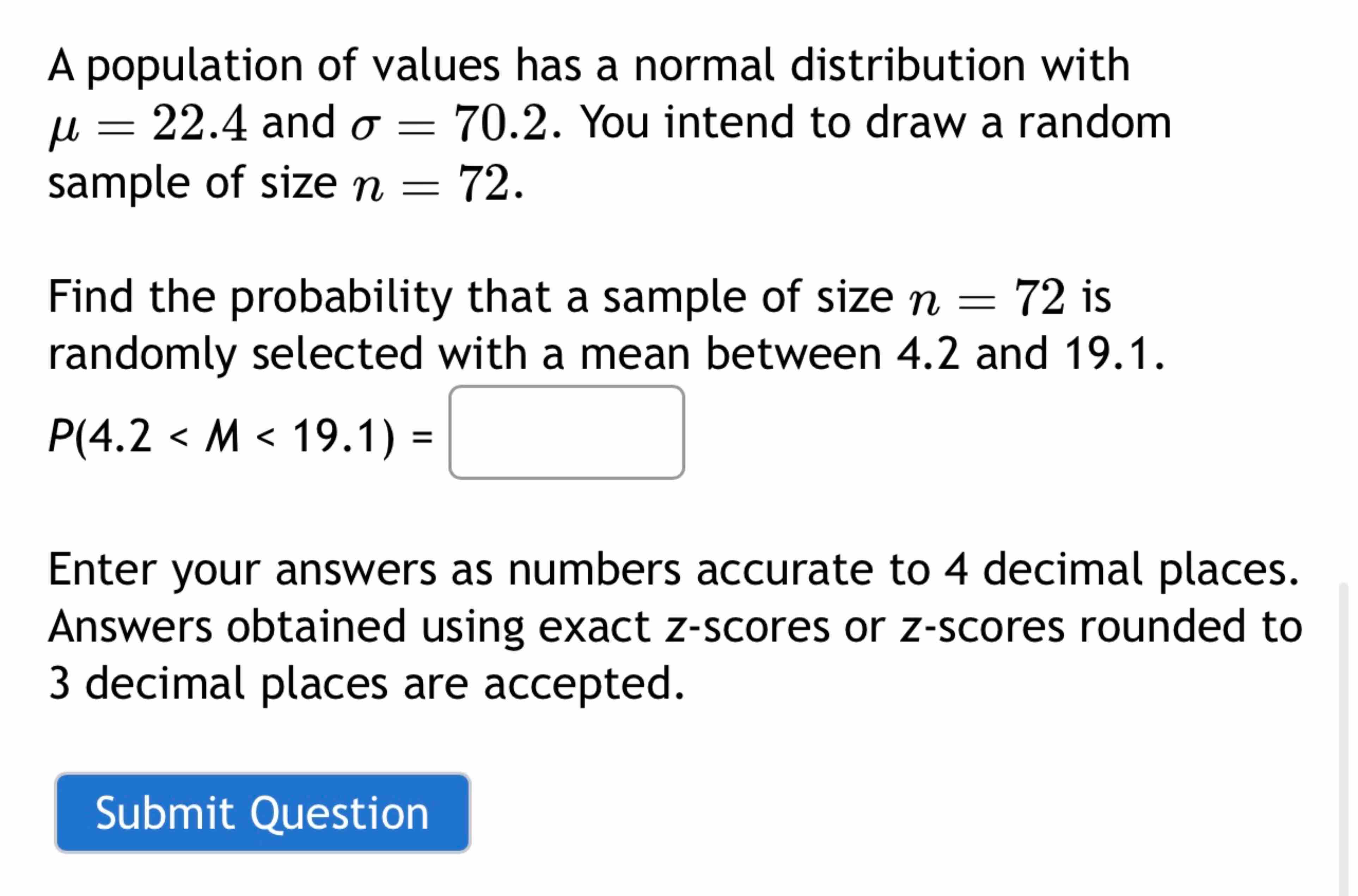 Solved A population of values has a normal distribution | Chegg.com