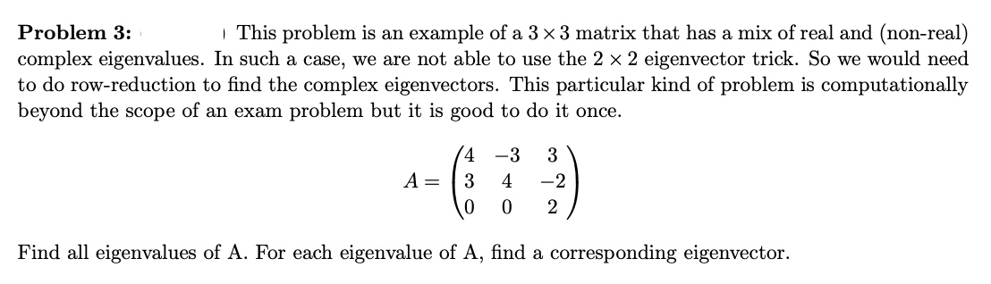 Its a math linear algebra problem, please do ﻿not | Chegg.com