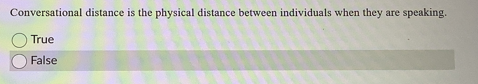 Solved Conversational distance is the physical distance | Chegg.com